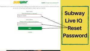 Subway Live IQ - Take Part In Official Subway Live IQ Login